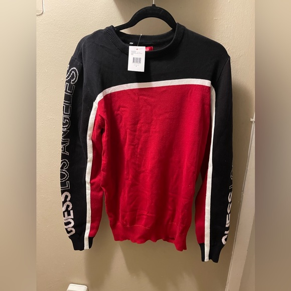 Guess | Sweaters | Guess Men Sweater New Color Redwhite And Blue | Poshmark